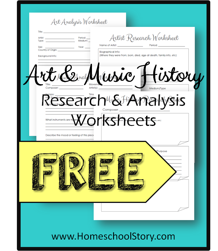 FREE: History Through Art & Music - Homeschool Story