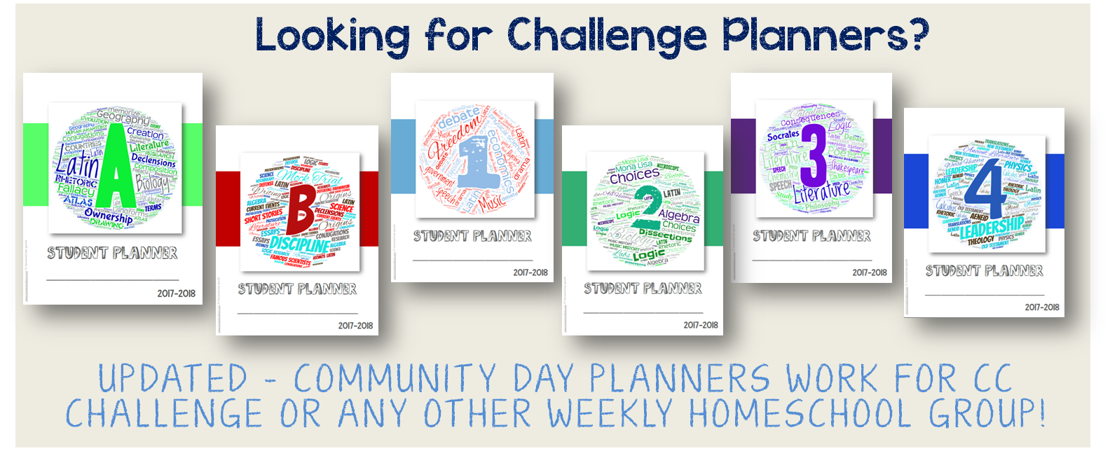 Student Planners for CC Families - Homeschool Story